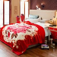 China Comfortable Winter Thickened Raschel Blanket Super Soft Double Layer for Home Textile for sale
