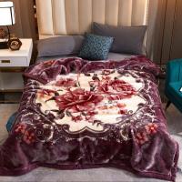 China Comfortable Winter Thickened Raschel Blanket Super Soft Double Layer for Home Textile for sale