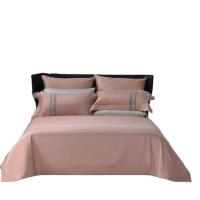 China Customized Color 300tc Fabric 100% Pure Cotton Bedding Set for Luxury Hotel and Family for sale