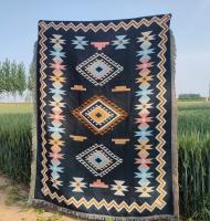 China Upgrade Your Picnic Game with Our Soft and Cozy American Style Boho Throw Blanket Set for sale