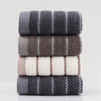 China Customized Large Hotel Spa Bathroom Face Towel in Luxury Cotton with Square Design for sale