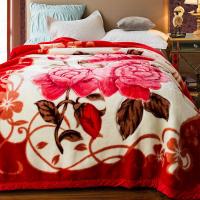 China Thick Double Layer Raschel Velvet Fabric Blanket for Skin-friendly and Cozy Nap Time for sale