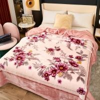 China Thick Double Layer Raschel Velvet Fabric Blanket for Skin-friendly and Cozy Nap Time for sale