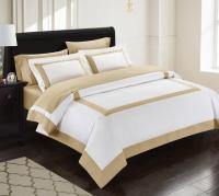 China Star Hotel Plain White Luxury Comforter Quilt Cover Bedding Sets made of Cotton Fabric for sale