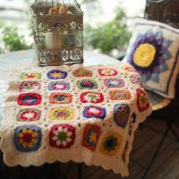 China Create a Cozy Atmosphere with this Multifunctional Hand-woven Crochet Woolen Blanket for sale