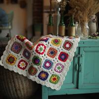China Create a Cozy Atmosphere with this Multifunctional Hand-woven Crochet Woolen Blanket for sale