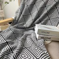 China 2024 Black and White Light Luxury Anti Dust Mite Nap Blanket for Soft Furnishing for sale