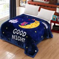 China Direct Supply Popular Double Thick Wool Blankets for Autumn Winter Activities Cover for sale