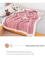 China Milk Velvet Soft Touch Blanket Throw No Customization Needed Perfect for All Seasons for sale