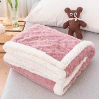 China Milk Velvet Soft Touch Blanket Throw No Customization Needed Perfect for All Seasons for sale