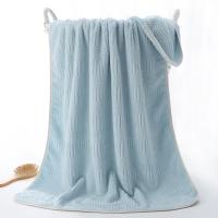 China Comfortable and Quick-dry Household Bathroom Shower Towel in Super Soft Coral Velvet for sale