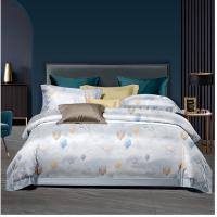 China Customized Color 4 Pcs Luxury Polyester Flat Fabric Soft Hotel Design Bedding Set for King Bed for sale