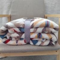 China Flannel Sherpa Blanket for Bedding King Queen Twin Size Woven Polyester Boho Blanket for sale