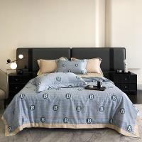 China European Skin-Friendly Printing Summer Quilt Set of Four in Smooth Ice Silk Gift Quilt for sale