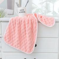 China Sustainable Coral Fleece Face Towels with Strong Absorbency and Woven Design for sale
