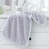 China Sustainable Coral Fleece Face Towels with Strong Absorbency and Woven Design for sale