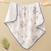 China Class A Cotton Born Bag Thin Cartoon Hold Baby Swaddle Blanket Cover Blanket Square for sale