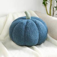 China 20cm Solid Color Pumpkin Shaped Decorative Pillows Cushion with Microfiber Filling for sale