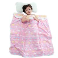 China Six-Layer Muslin Bath Towel with Dobby Border Soft Absorbent and 100% Cotton Material for sale