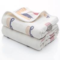 China Six-Layer Muslin Bath Towel with Dobby Border Soft Absorbent and 100% Cotton Material for sale