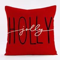 China Diagonal Printing Christmas Custom Pillowcase Linen Pillow And Pillowcase Cushion Cover for sale