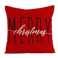 China Diagonal Printing Christmas Custom Pillowcase Linen Pillow And Pillowcase Cushion Cover for sale