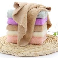 China Drying Density Coral Fleece Small Square Towel 25*25 Hand Towel with Dobby Border Pattern for sale