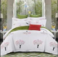 China 300tc Chinese Ethnic Style Printed Four-Piece Cotton Bedding Set for Popular Hotel for sale