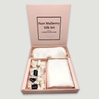 China Sleeping Eyeshade Set for Women 100% Mulberry Silk Eye Mask Pillowcase and Scrunchie for sale