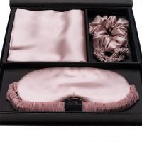 China Sleeping Eyeshade Set for Women 100% Mulberry Silk Eye Mask Pillowcase and Scrunchie for sale