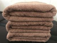 China Soft Absorbent Coffee Thickened Household Baby Cotton Large Towel 70*140cm Rectangle Gray Hotel Bath Towel for sale