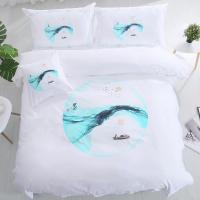 China 173 * 118 Fabric Density Pure Cotton White Chinese Bed Sheets and Quilt Covers for sale