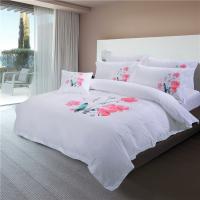 China 173 * 118 Fabric Density Pure Cotton White Chinese Bed Sheets and Quilt Covers for sale