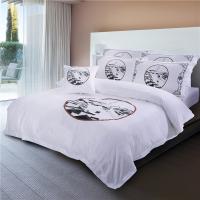 China 173 * 118 Fabric Density Pure Cotton White Chinese Bed Sheets and Quilt Covers for sale