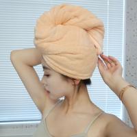 China Home Custom Logo Microfiber Hair Dryer Towel for Quick Drying and Hair Care After Shower for sale