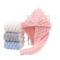 China Home Custom Logo Microfiber Hair Dryer Towel for Quick Drying and Hair Care After Shower for sale