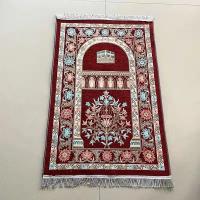 China Eid Holidays Islamic Pray Rug for Worship Abstract Pattern Muslim Prayer Mat for sale