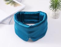 China Home Custom 100% Handmade Mulberry Silk Eye Masks Blackout Luxury Sleep Eye Mask for sale