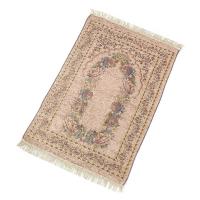 China Plush Pile Height Abstract Pattern Cotton Yarn Embroidery Muslim Islam Prayer Mat for sale