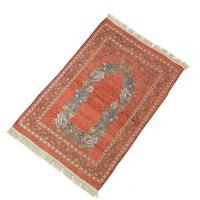 China Plush Pile Height Abstract Pattern Cotton Yarn Embroidery Muslim Islam Prayer Mat for sale