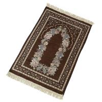 China Plush Pile Height Abstract Pattern Cotton Yarn Embroidery Muslim Islam Prayer Mat for sale