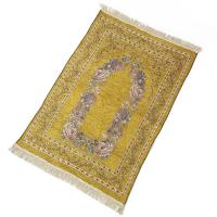 China Plush Pile Height Abstract Pattern Cotton Yarn Embroidery Muslim Islam Prayer Mat for sale