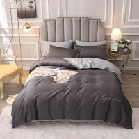 China Customized 60s Long Staple Cotton Soft Luxury Duvet Cover Set Comfortable Sets Bedding for sale