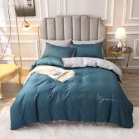 China Customized 60s Long Staple Cotton Soft Luxury Duvet Cover Set Comfortable Sets Bedding for sale
