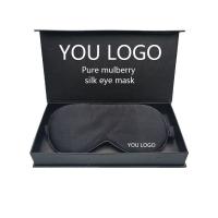 China Custom Logo Label Pure 100% Mulberry Silk Eye Mask For Sleeping Solid Pattern Home for sale