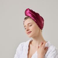 China Christmas Occasion Coral Velvet Shower Cap for Women Super Absorbent and Thickened for sale