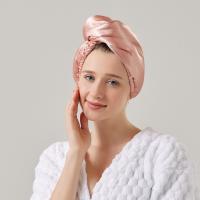 China Christmas Occasion Coral Velvet Shower Cap for Women Super Absorbent and Thickened for sale
