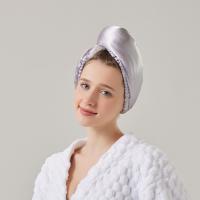 China Christmas Occasion Coral Velvet Shower Cap for Women Super Absorbent and Thickened for sale