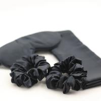 China Solid Pattern Custom Logo Satin Silk Eye Mask Set Box for Skin-friendly Restful Sleep for sale