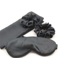 China Solid Pattern Custom Logo Satin Silk Eye Mask Set Box for Skin-friendly Restful Sleep for sale